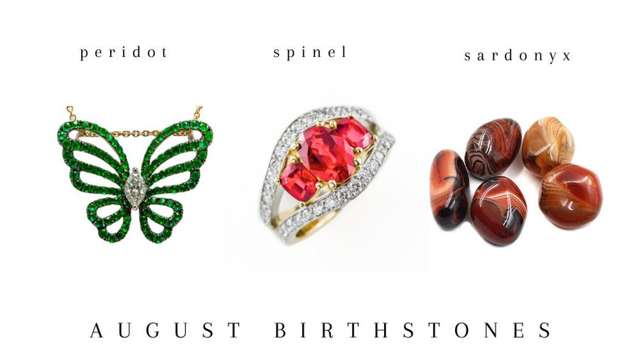 Peridot, Sardonyx and Spinel Jewellery Perth | August Birthstone Jewellery